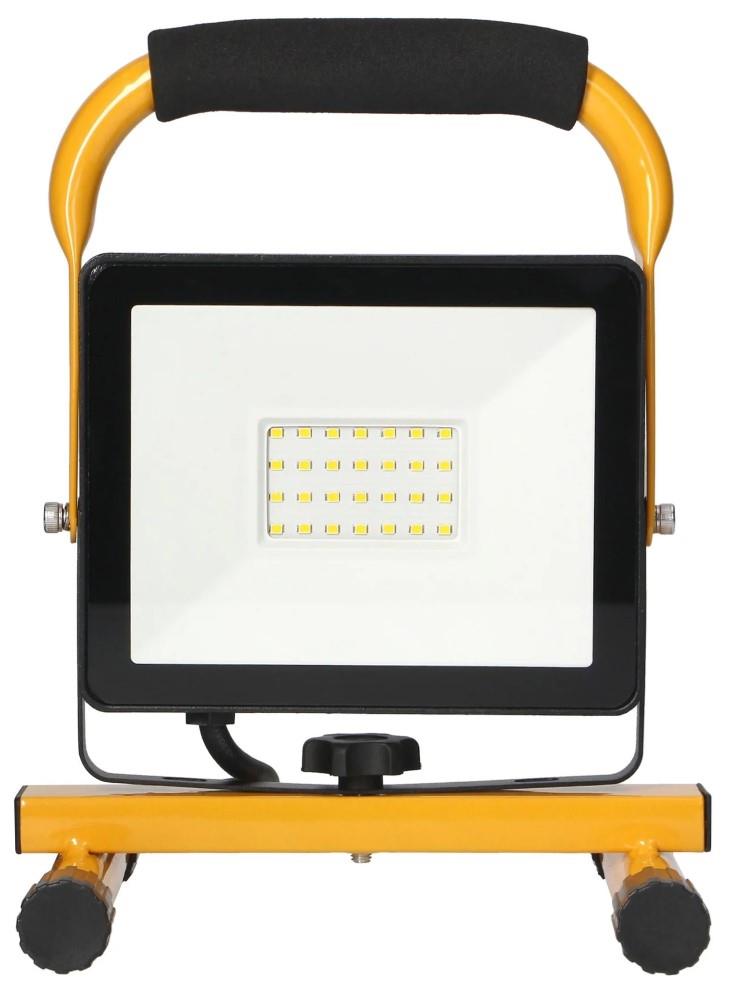 LED Bouwlamp 30W op statief 4000K Geel IP65